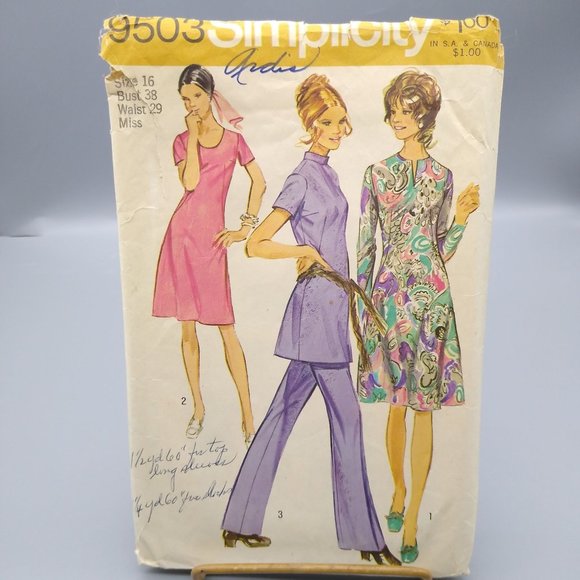 Simplicity | Office | Vintage Sewing Pattern Simplicity 953 Misses 971 ...